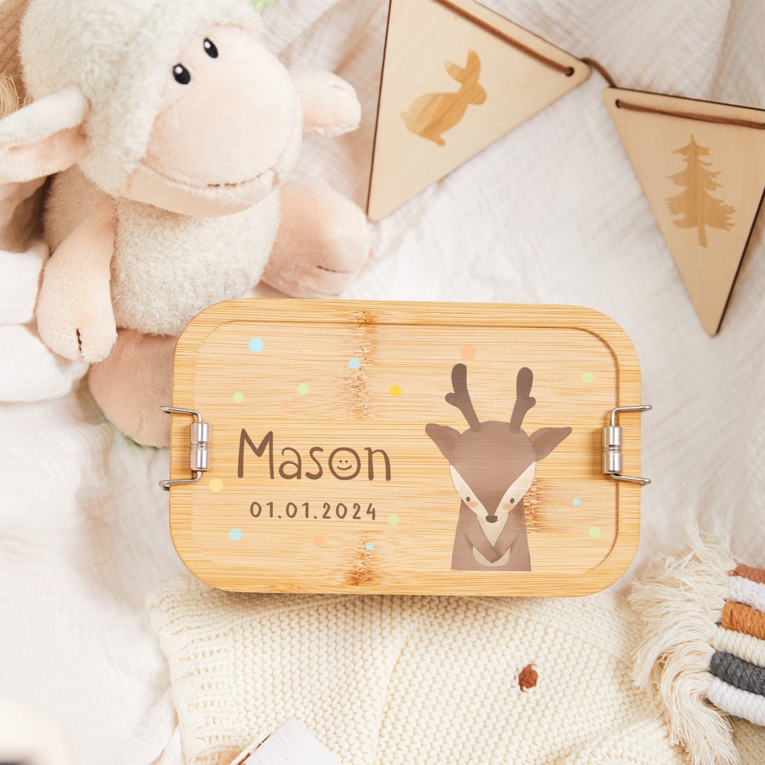 Custom Kid's Lunch Box With Name, Animal-themed Stainless Steel Fruit ...
