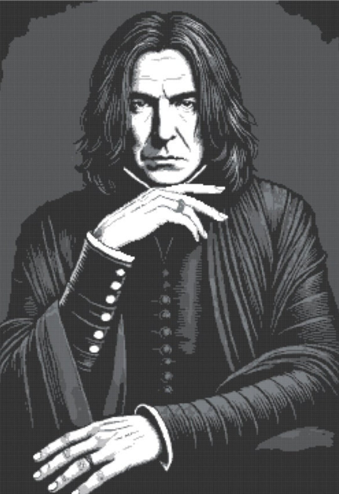 Alan Rickman as Severus Snape DIGITAL INSTANT Download Cross-stitch ...