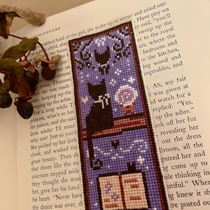 Witchy Cat Bookmark Cross Stitch Pattern PDF Digital - Etsy
