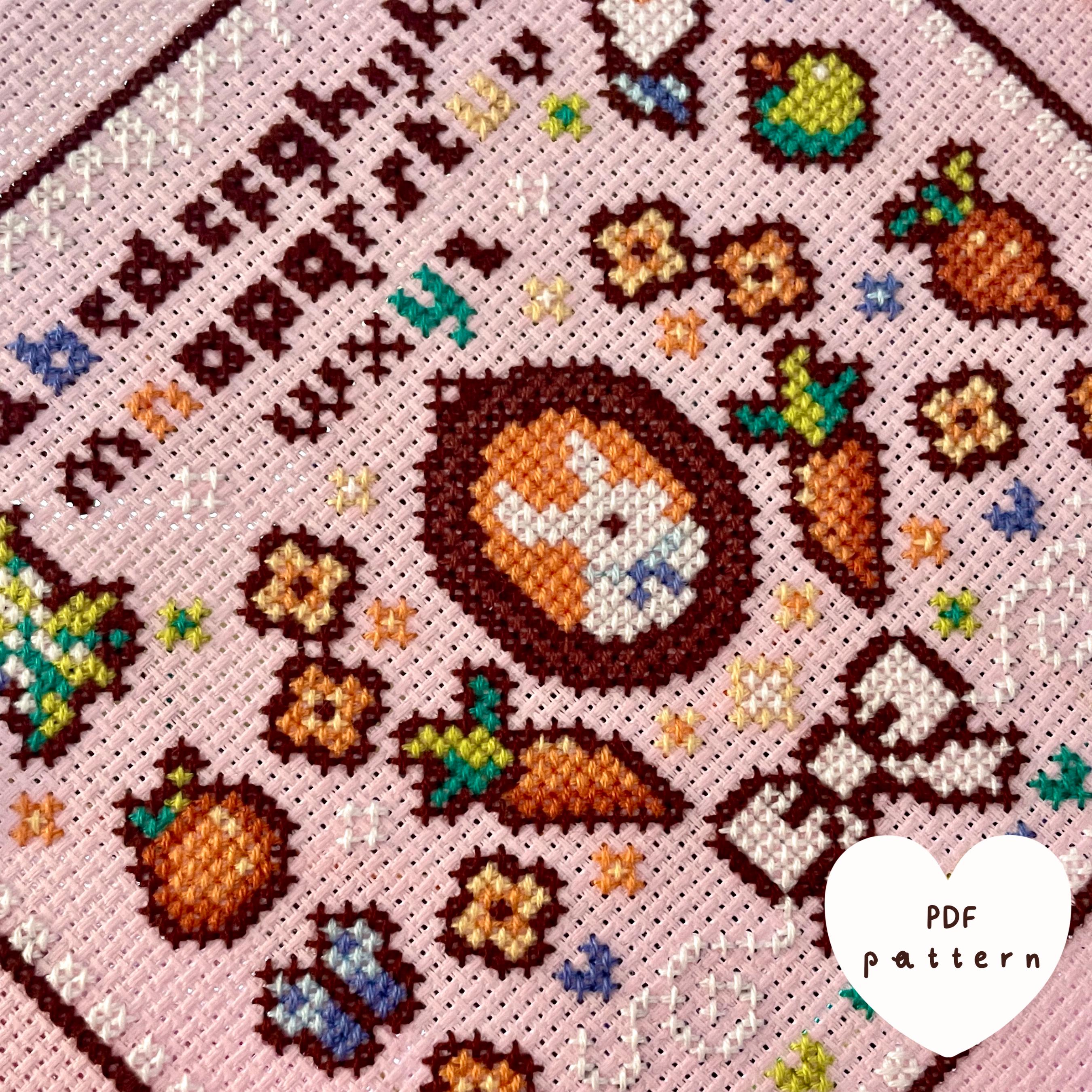 Little Bunny Spring Sampler Cross Stitch Pattern Digital PDF - Etsy