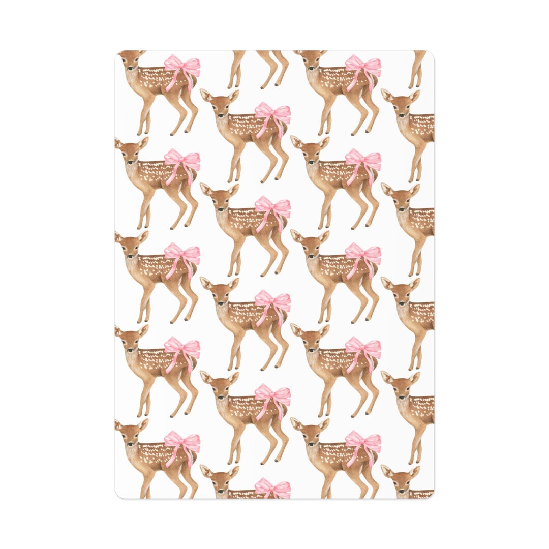 Coquette Bow Deer Playing Cards Cute & Charming Card Deck for Stylish ...