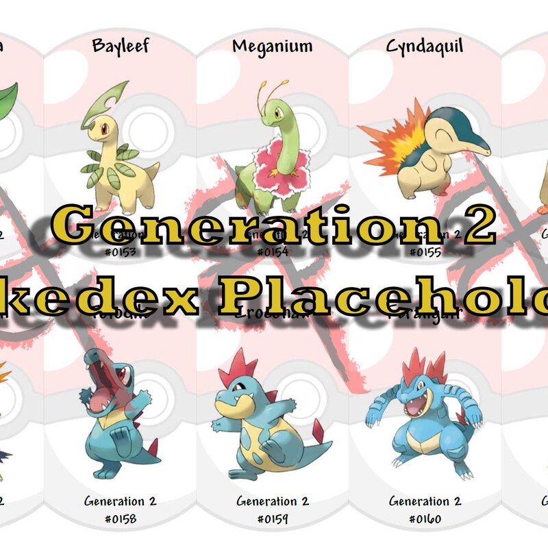 Pokedex Placeholders - Etsy