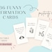 Funny Affirmation Cards Printable, Positivity Cards for Daily ...
