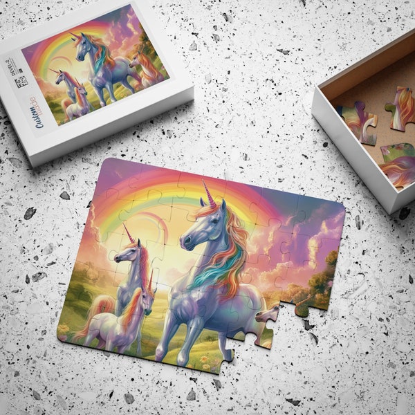 Unicorn Puzzle - Etsy