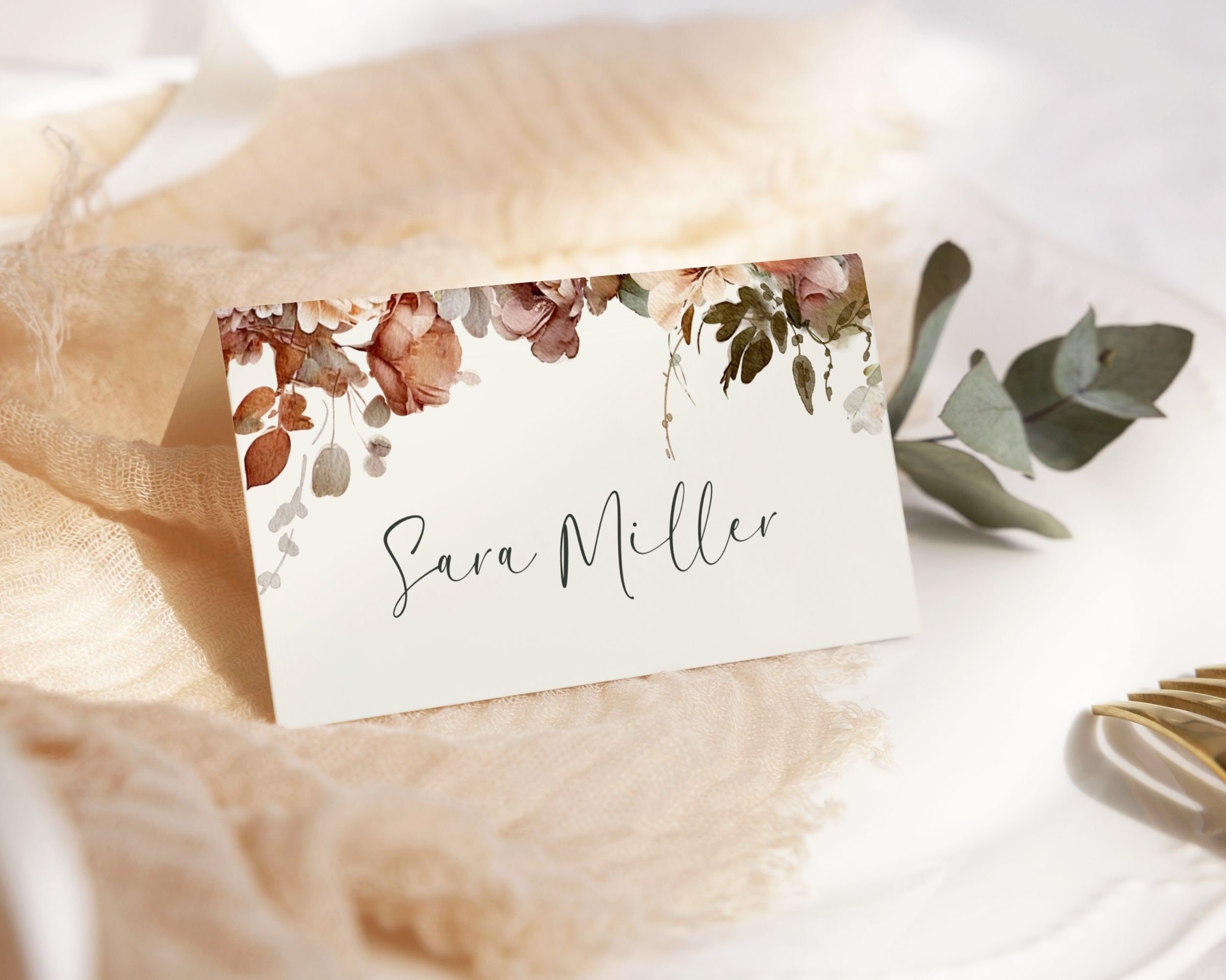 Rustic Floral Wedding Seating Chart Bundle, Large Table Seating ...