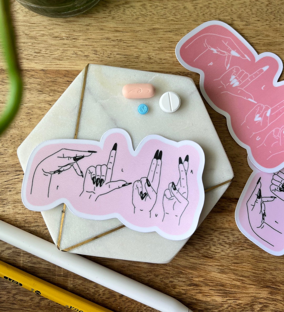 PLUR American Sign Language Sticker - Etsy