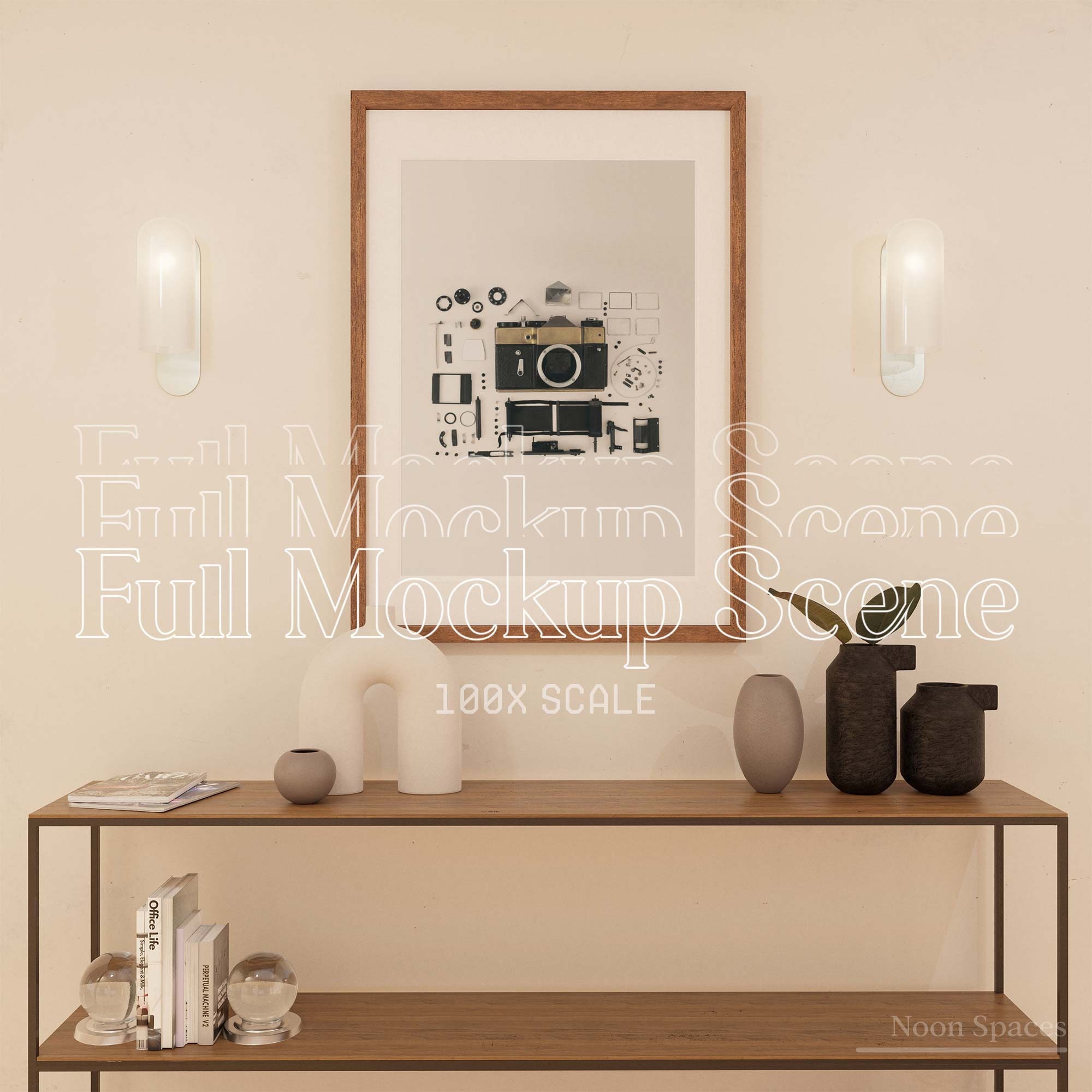 Single Frame Mockup PSD Modern Picture Frame With Sideboard - Etsy
