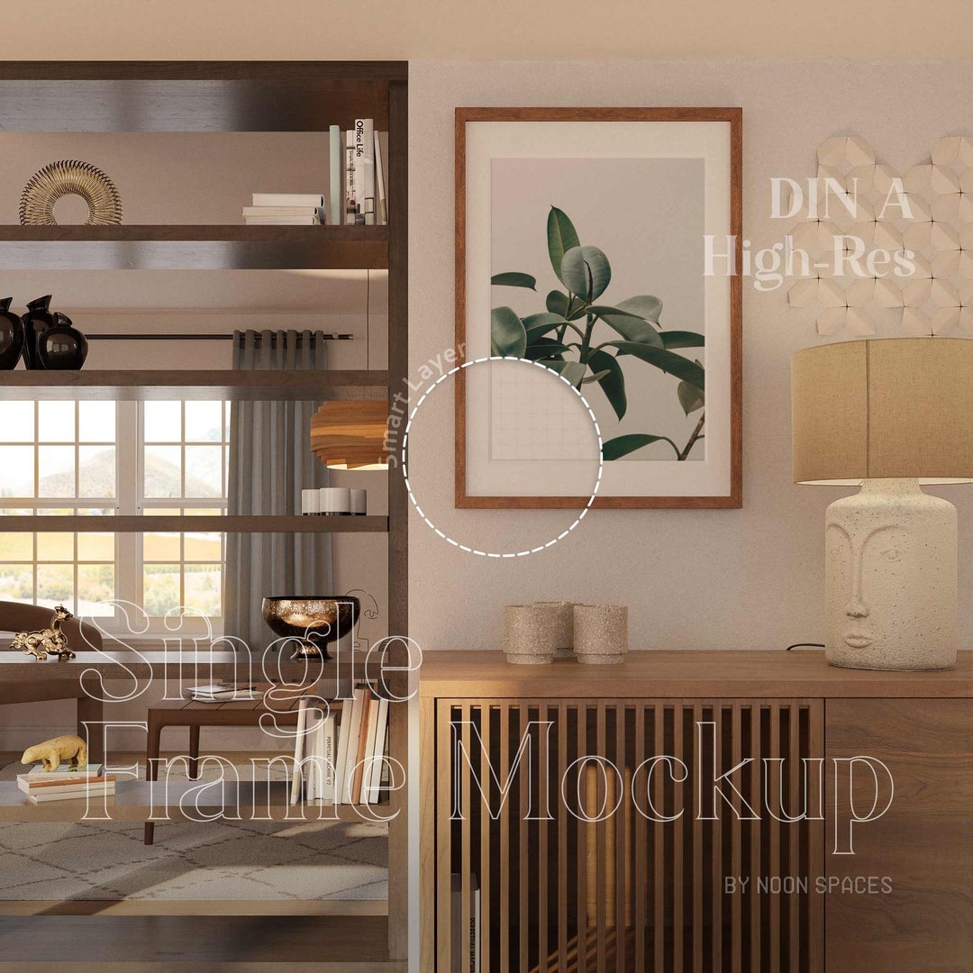 Single Frame Mockup for Poster, Picture Frame Mockup, Interior and ...