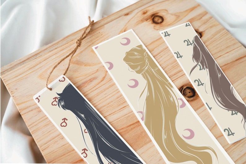Sailor Moon Printable Bookmarks, Anime Inspired Printables, Cute Book ...