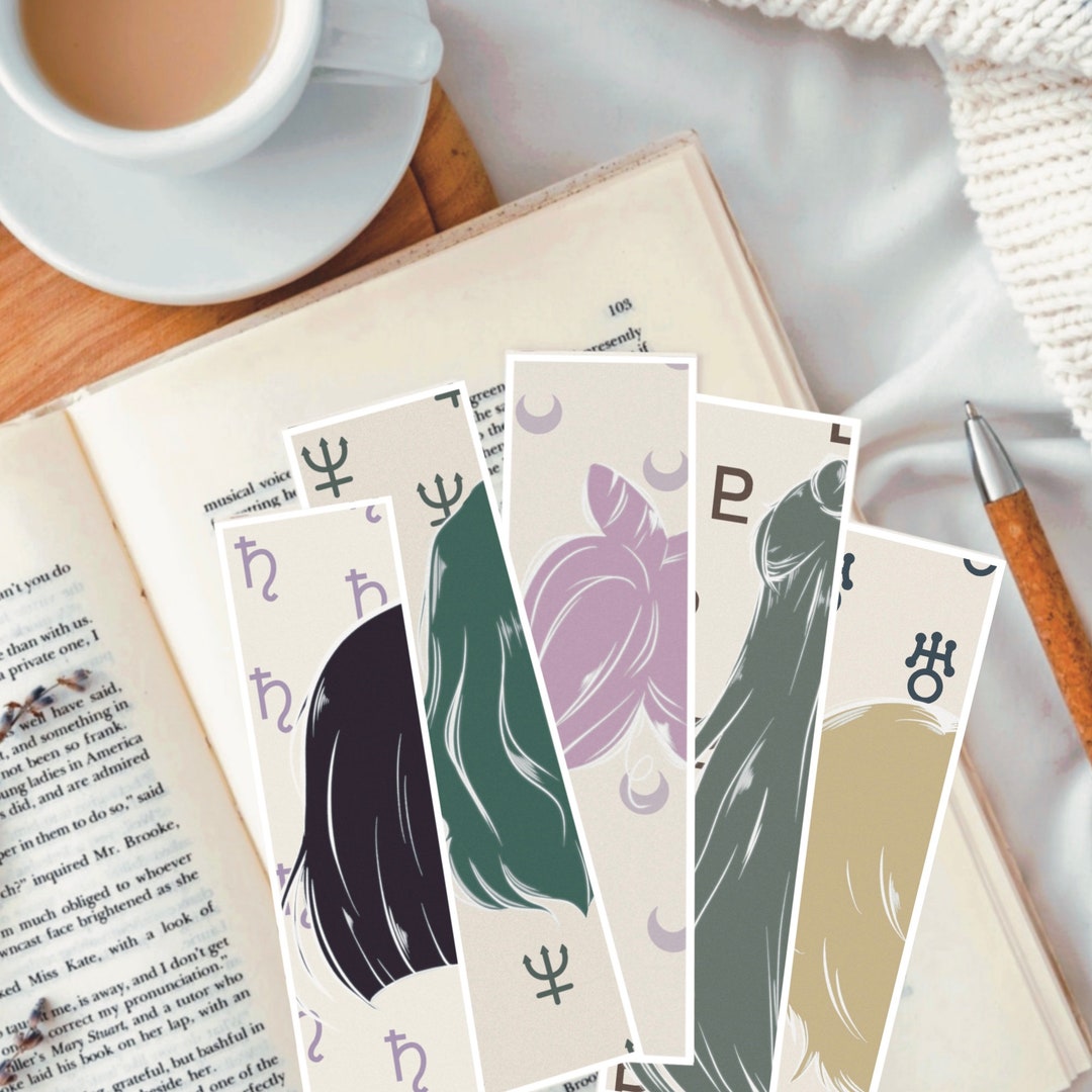 Sailor Moon Bookmarks, Anime Bookmark, Printable, Book Accessories ...