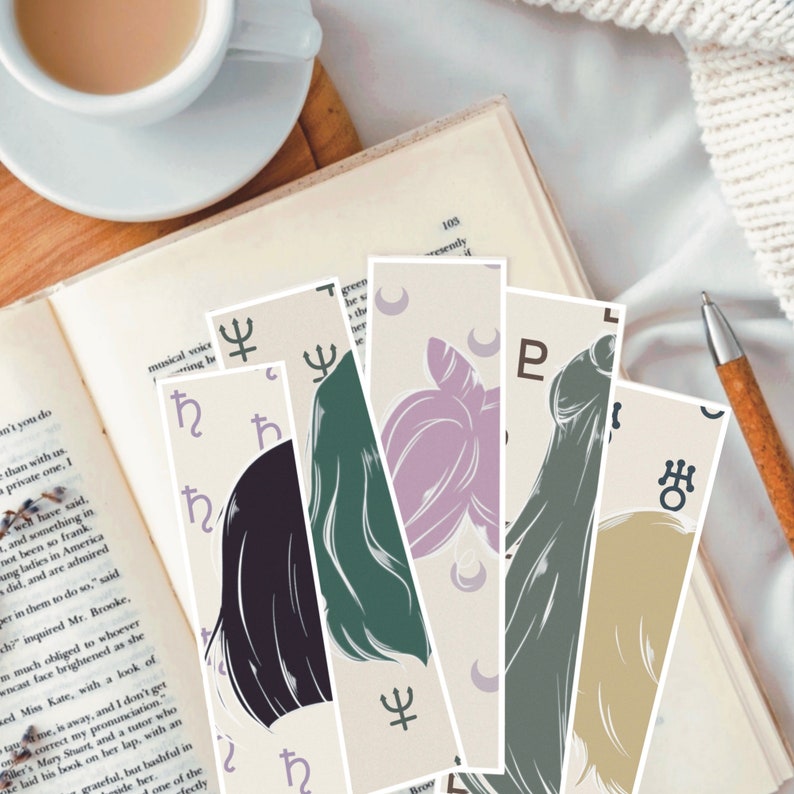 Sailor Moon Bookmarks, Anime Bookmark, Printable, Book Accessories ...