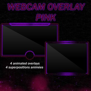 Webcam Animated Overlay PINK - Etsy