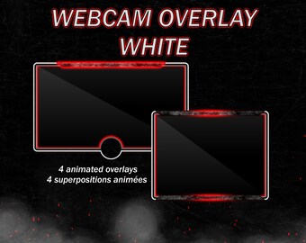 Animated Webcam Overlay White Theme Circle and All Standard Sizes White ...