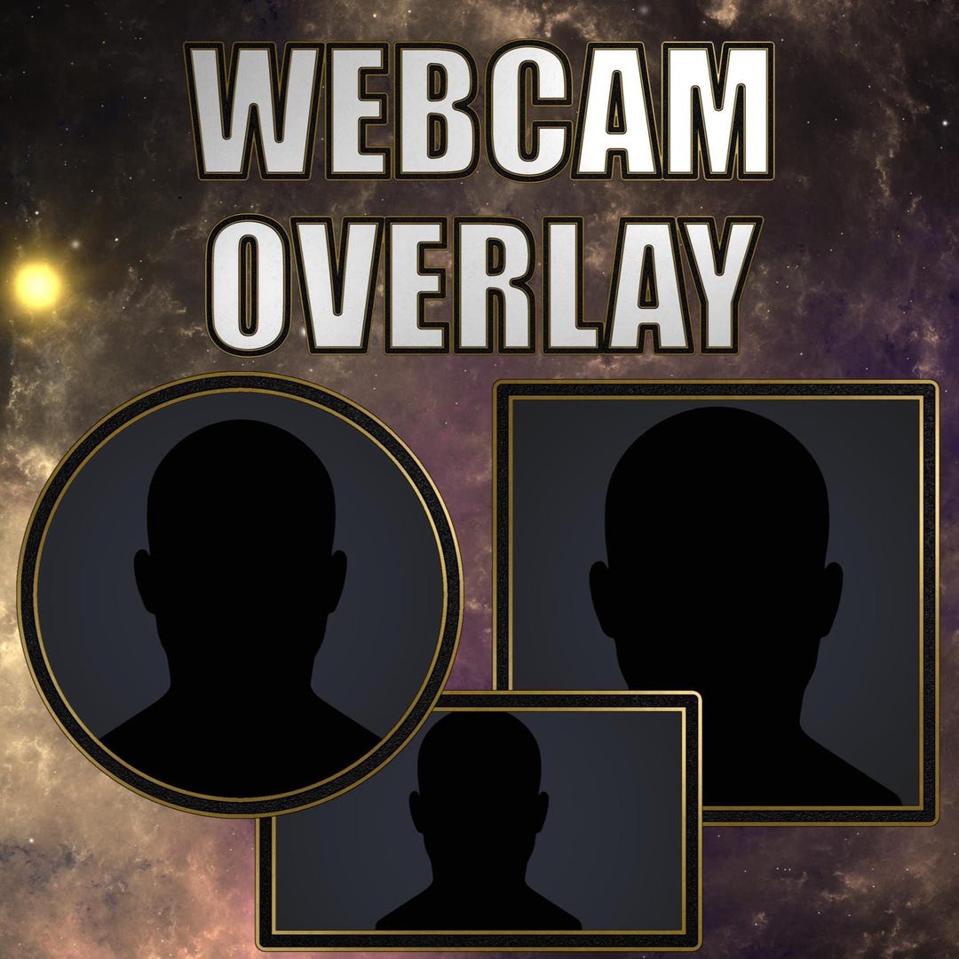 Golden Webcam Overlay - Etsy