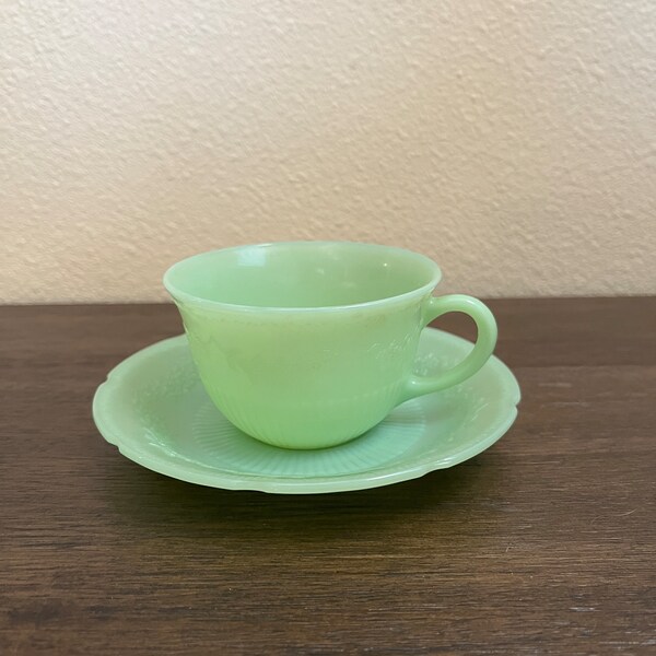 Jadeite Teacup - Etsy