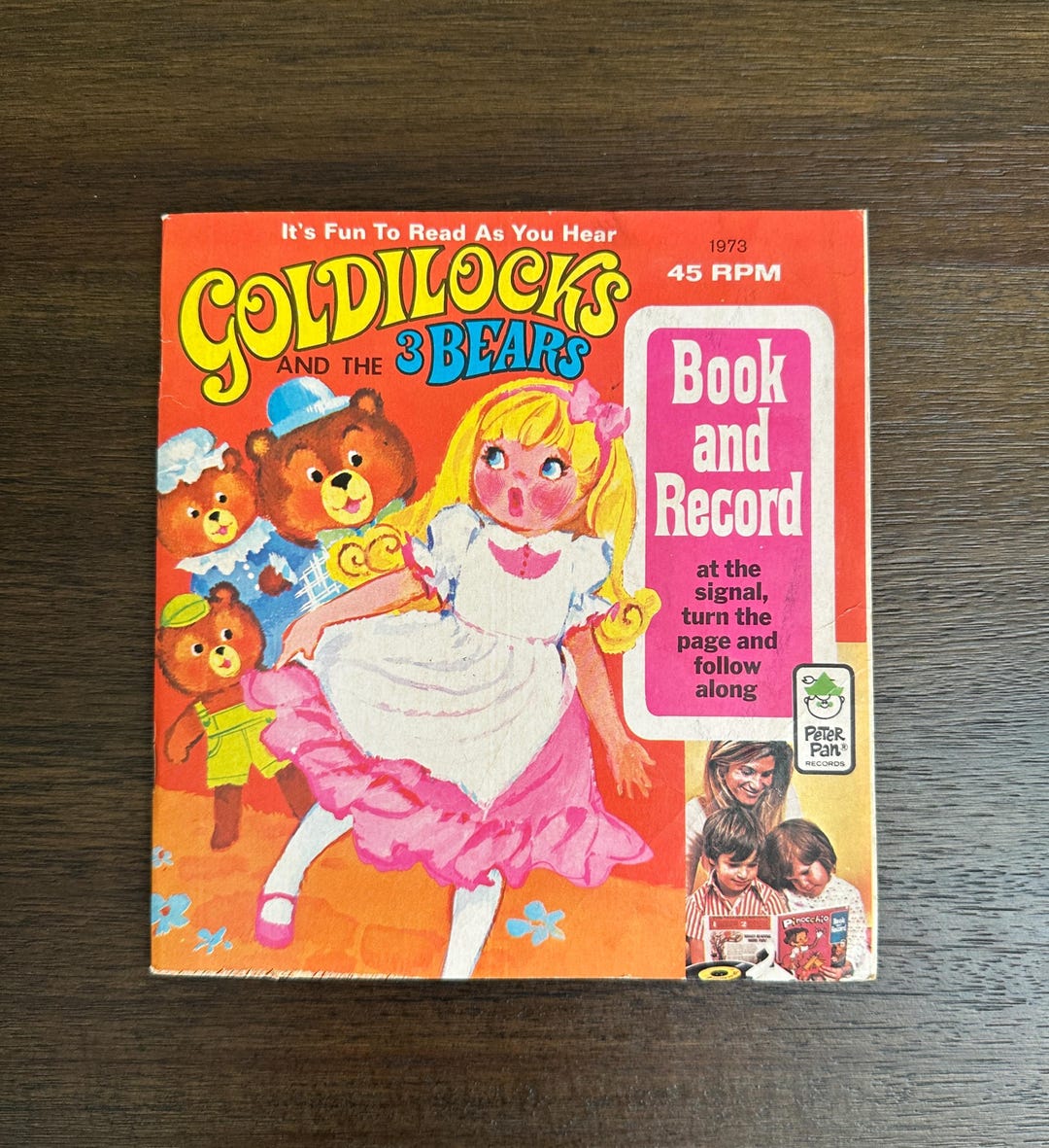 Goldilocks and the 3 Bears - Peter Pan Records - Book and Record - Etsy