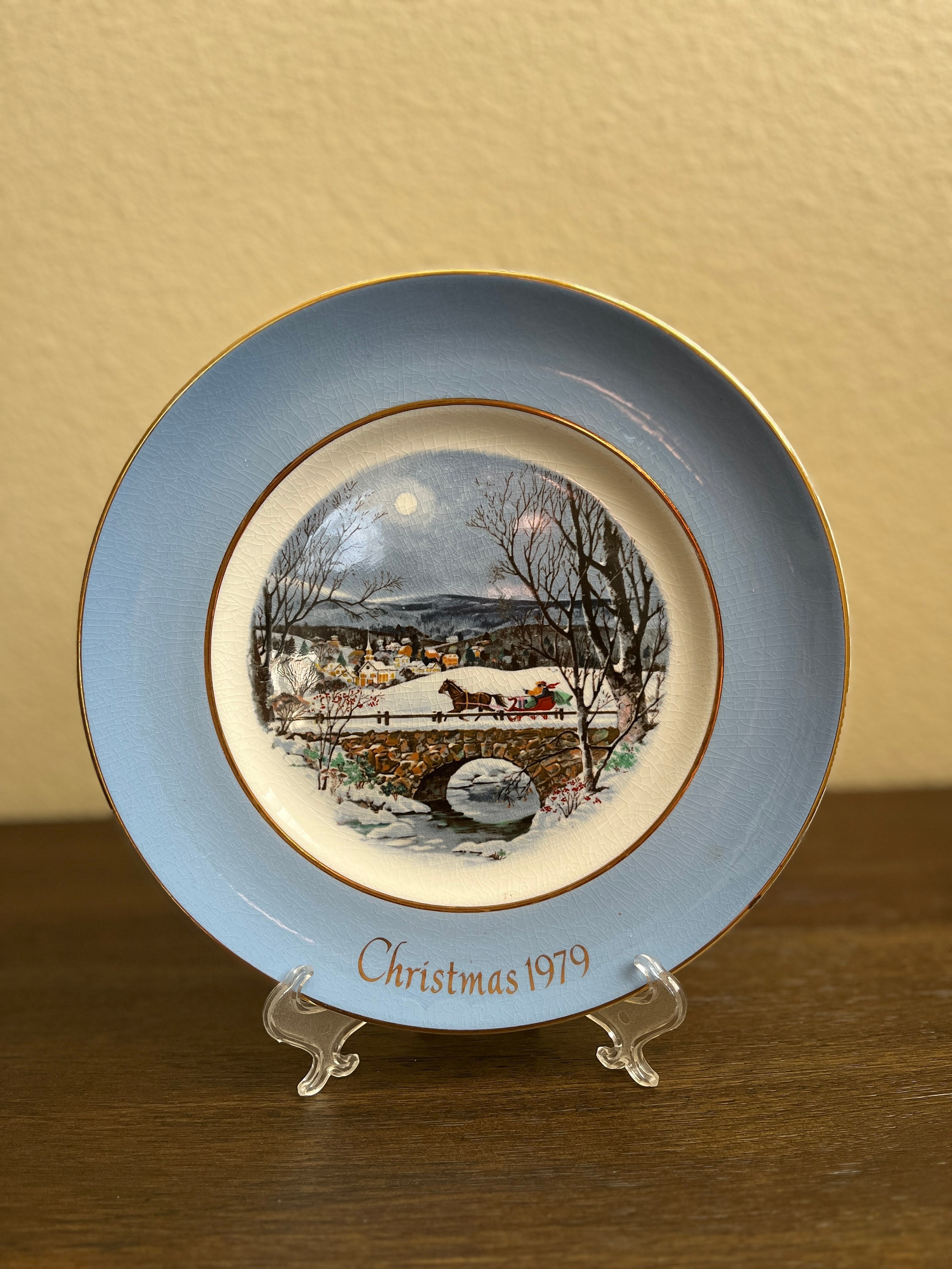 Vintage 1979 Avon Collectible Plate “dashing Through the Snow” - Etsy