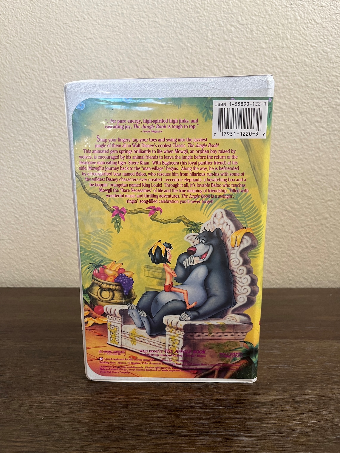 1991 Walt Disneys Classic the Jungle Book Black Diamond VHS - Etsy