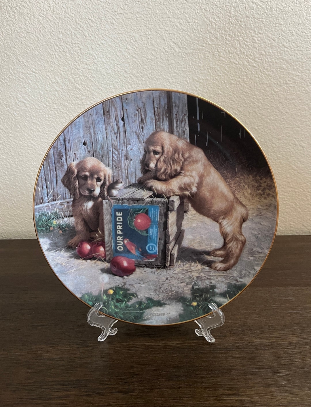 1987 Double Take by Jim Lamb First Issue in Puppy Playtime Plate ...