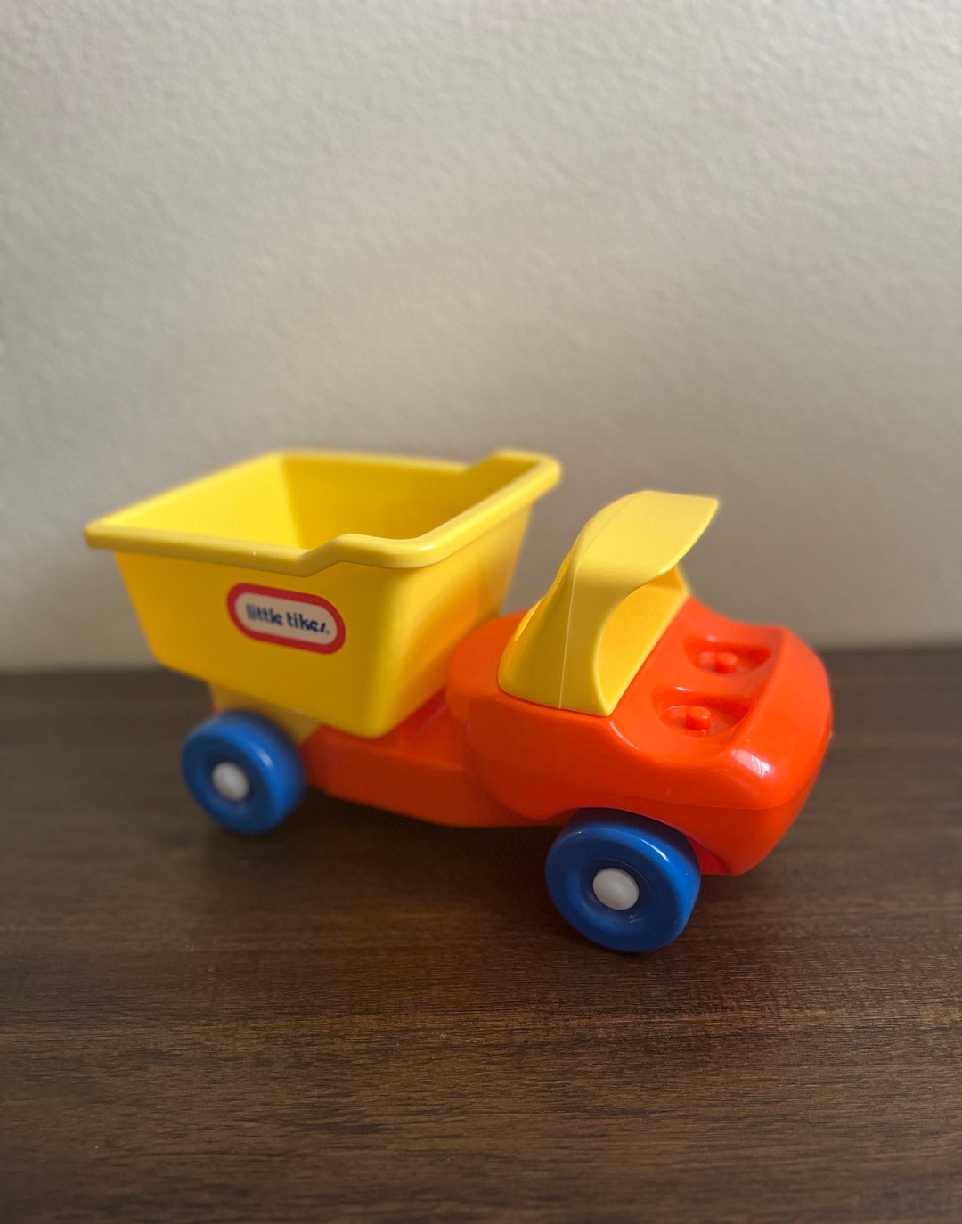 Vintage Little Tikes Dump Truck Toddle Tot Orange and Yellow ...