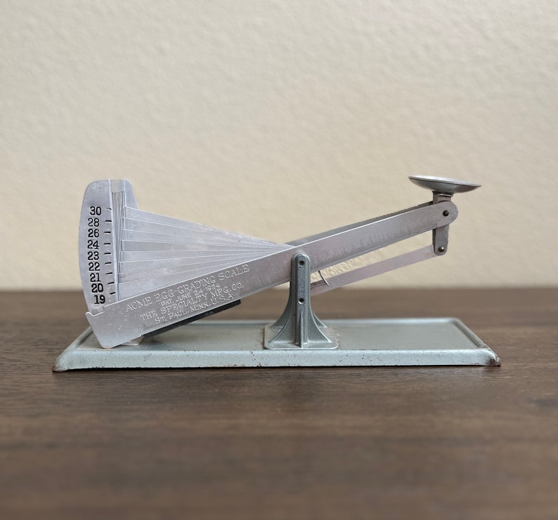 1924 ACME Egg Grading Scale Patent June 24 1924 - Etsy