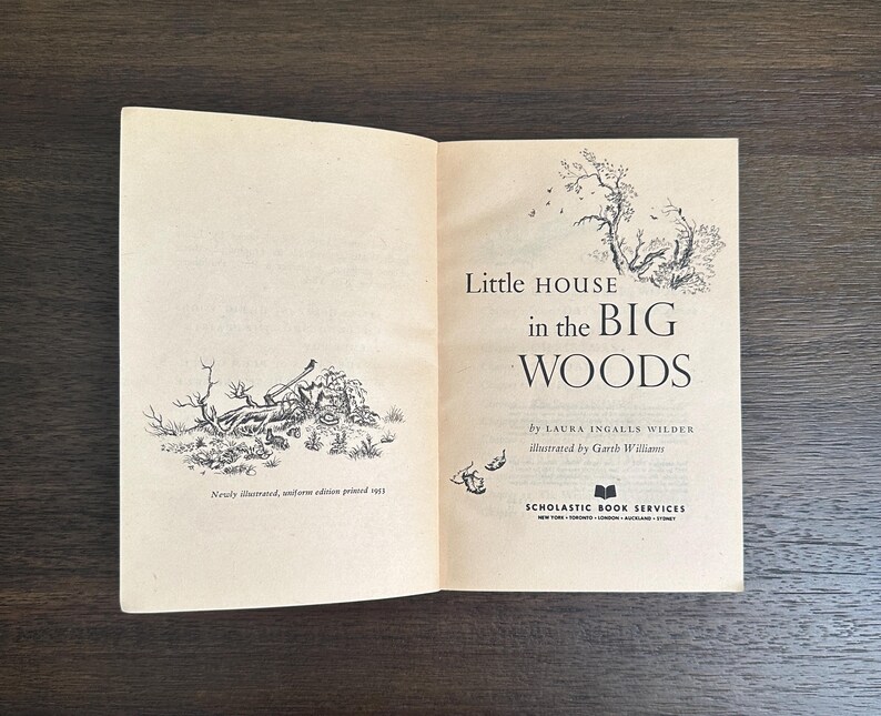 1953 Edition - Little House in the Big Woods - Paperback Book By: Laura Ingalls Wilder ...
