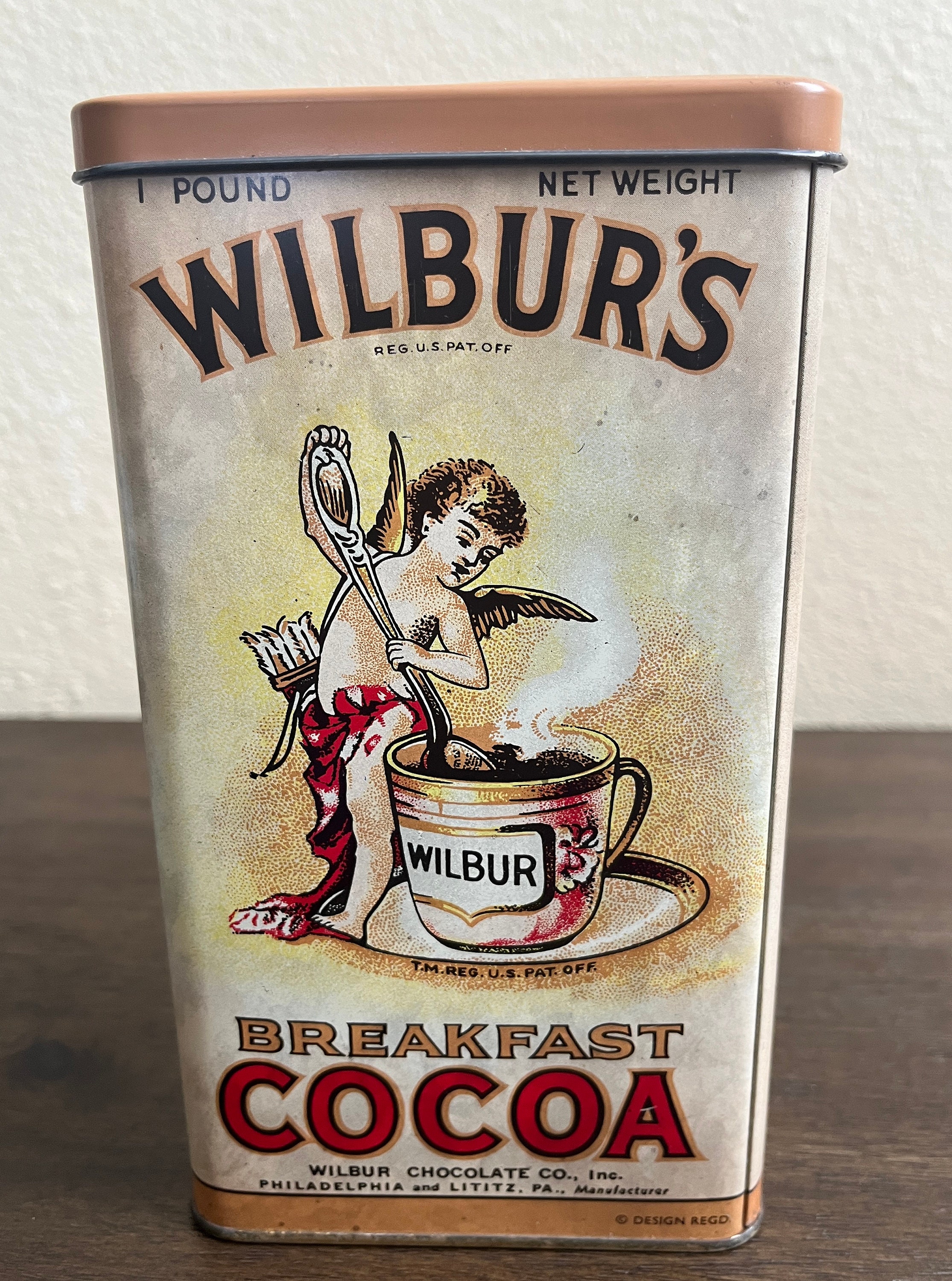 Vintage Tin Wilbur’s Breakfast Coco Tin - Etsy