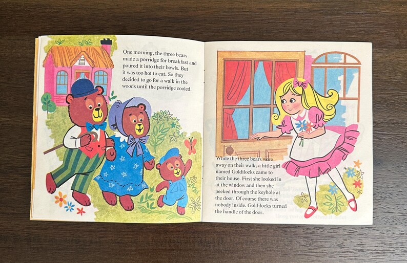 Goldilocks and the 3 Bears - Peter Pan Records - Book and Record - Etsy