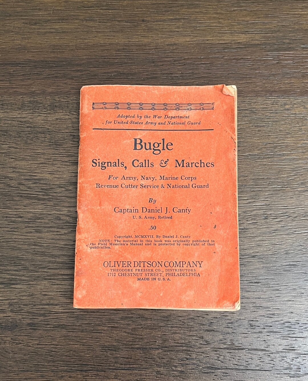Bugle Signals, Calls & Marches By: Captain Daniel J. Canty - Etsy