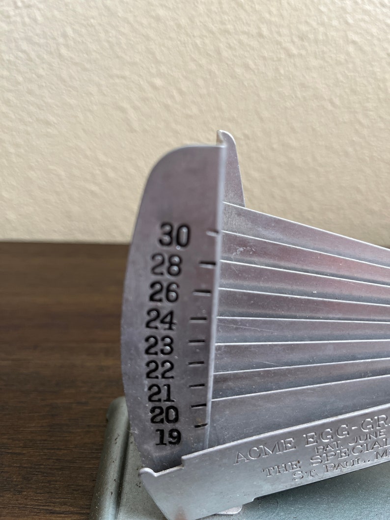 1924 ACME Egg Grading Scale Patent June 24 1924 - Etsy