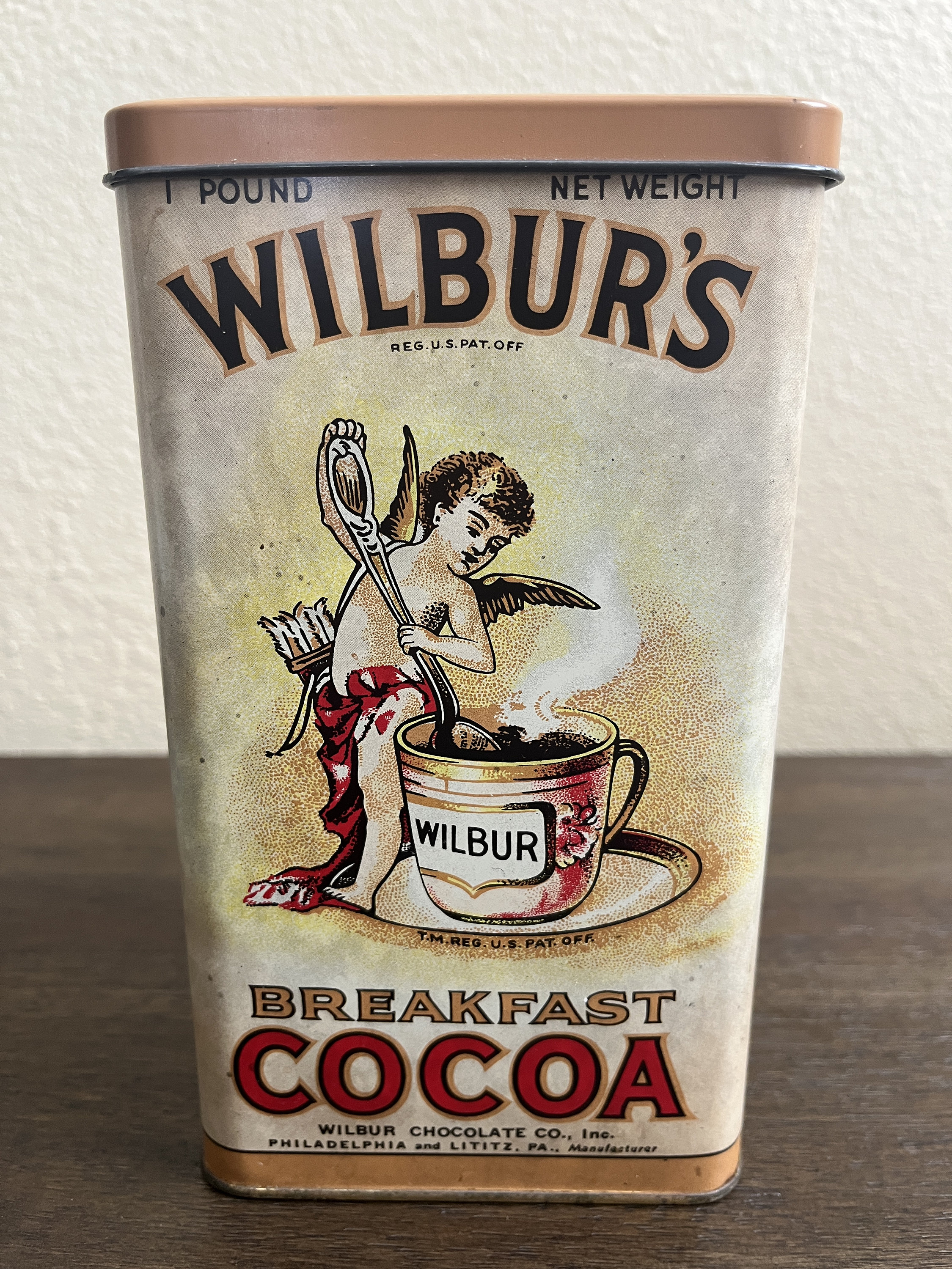 Vintage Tin Wilbur’s Breakfast Coco Tin - Etsy