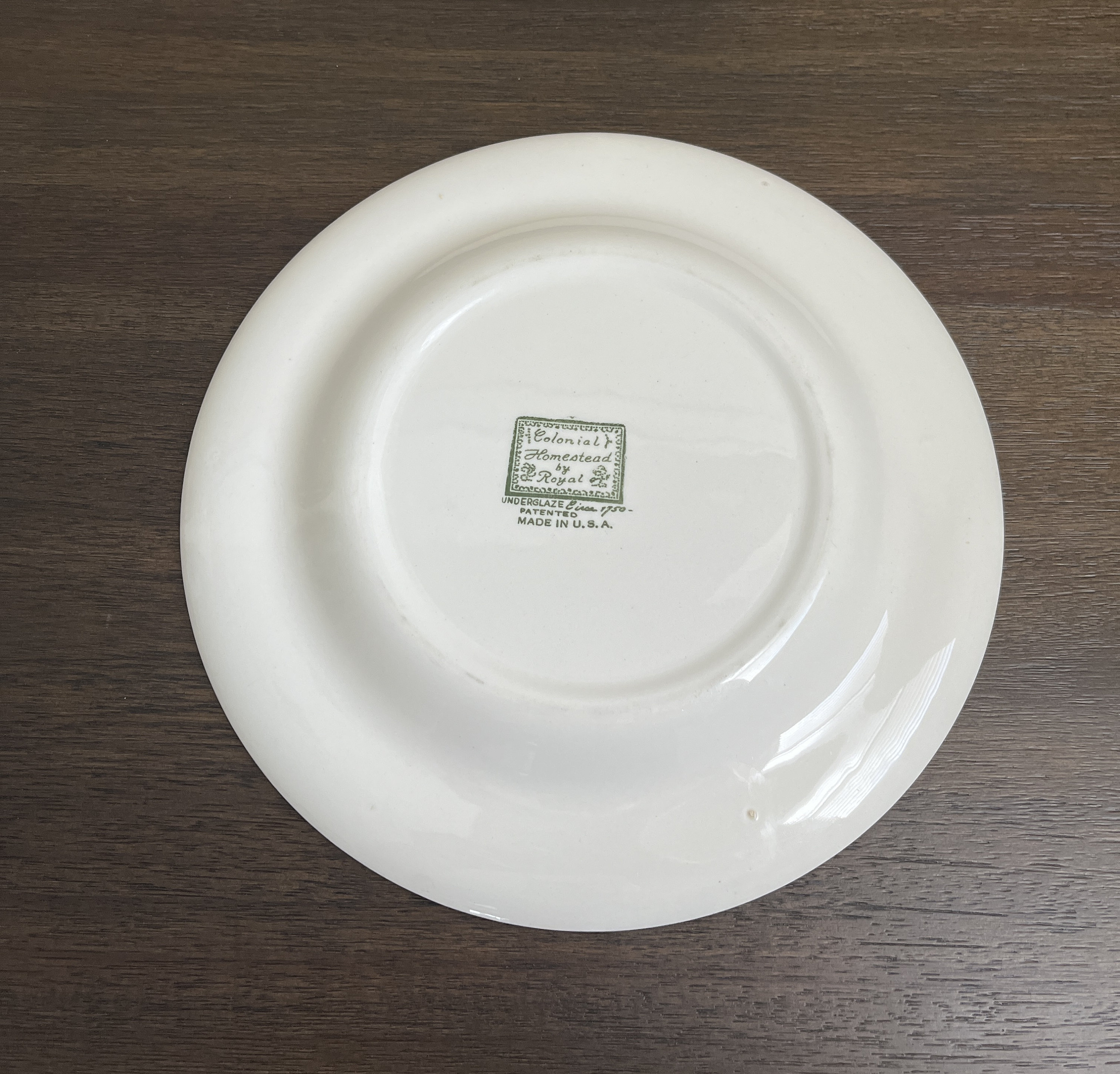 1950s Vintage Colonial Homestead Plate by Royal China - Etsy