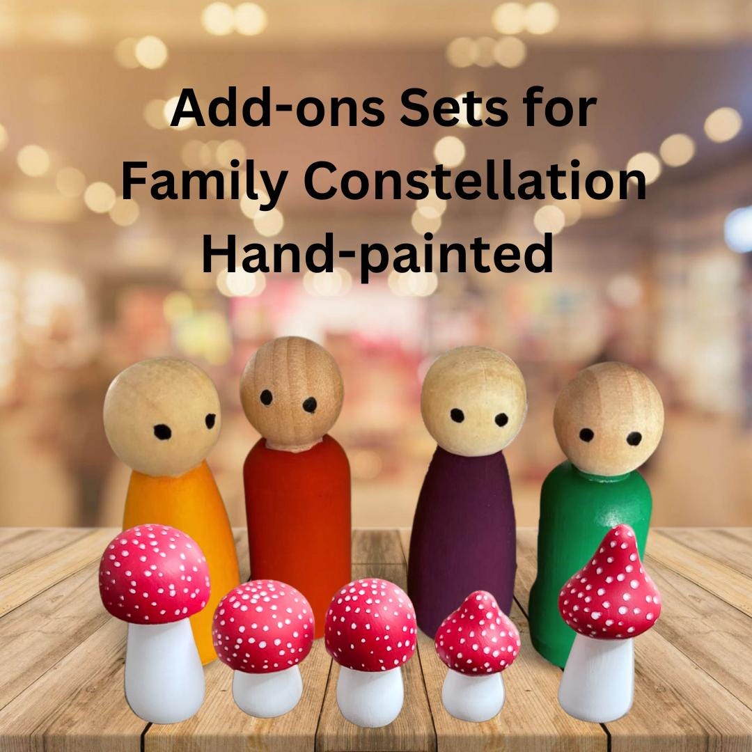 Systemic Family Constellation Set Add-on, Wooden Peg Dolls Figures Set ...