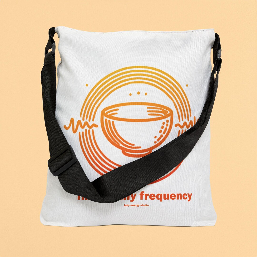 Sound Healing Tote Bag, Tibetan Bowl Sound Bath Purse for Energy Healer ...