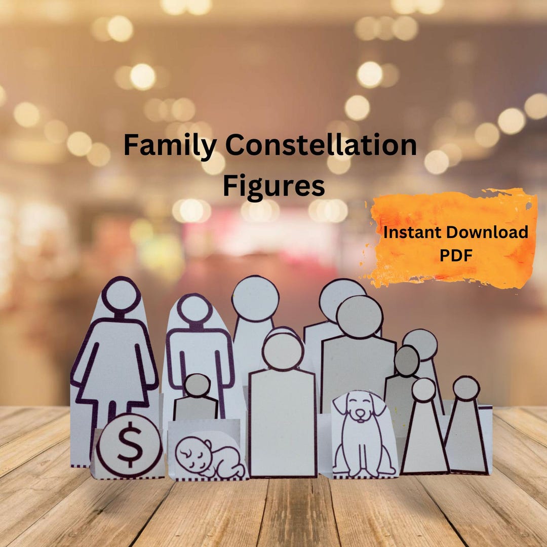 Systemic Family Constellation Figures: Printable Therapy Set (instant ...