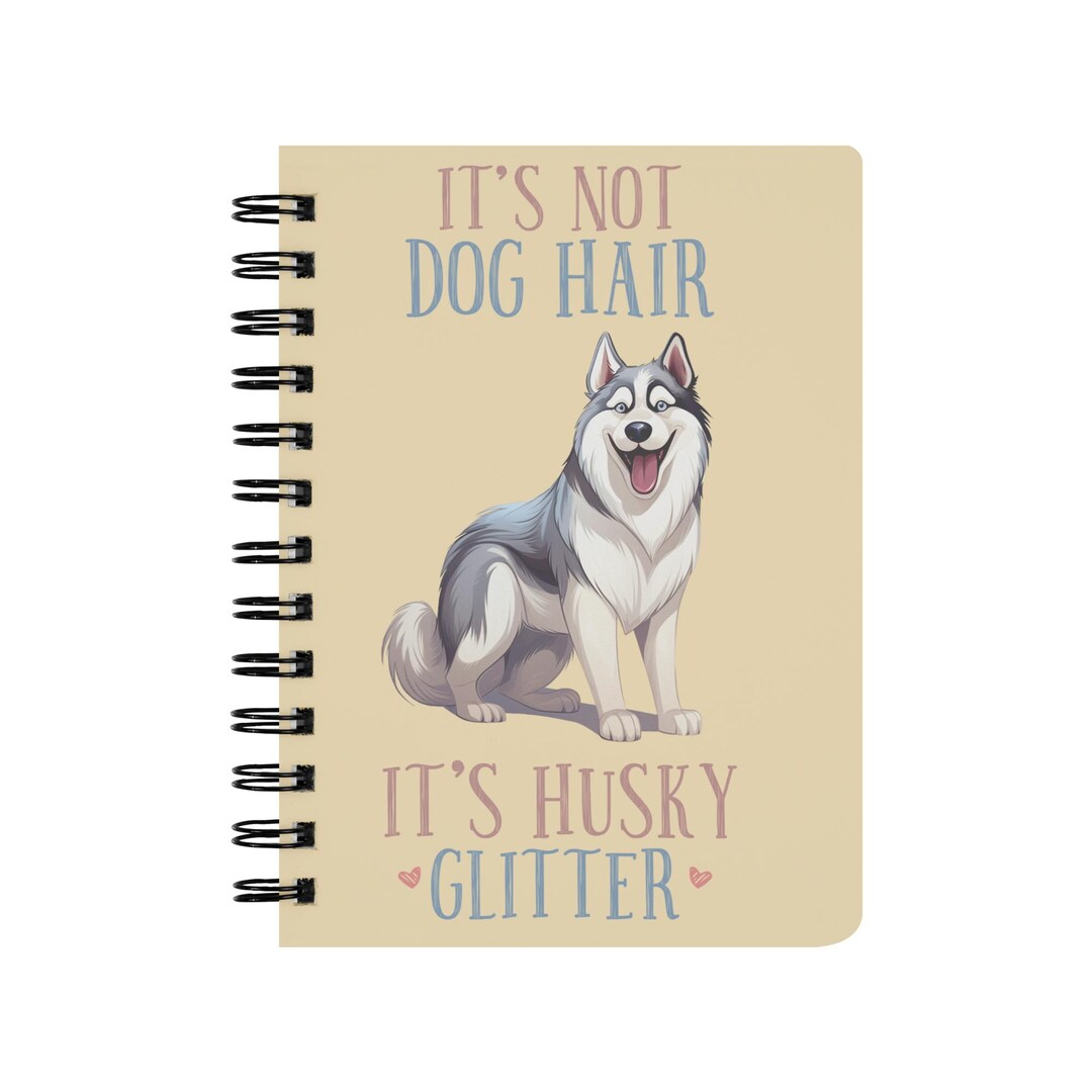 Husky Fur Humor Spiral-bound Notebook 150 Perforated Pages - Etsy
