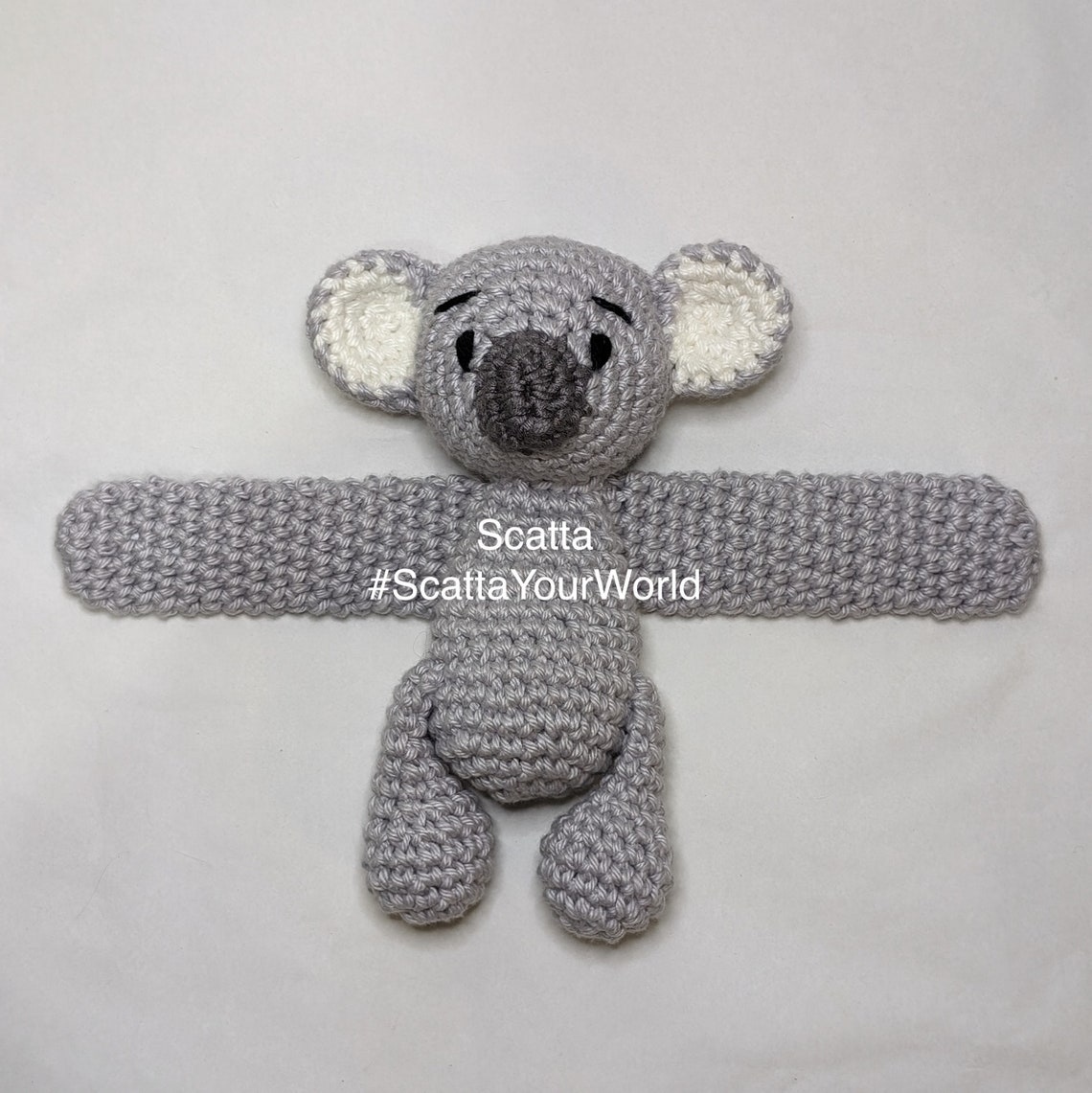 Original Crochet Pattern: Snap Slap Animal Hugger Band - Cute Teddy ...