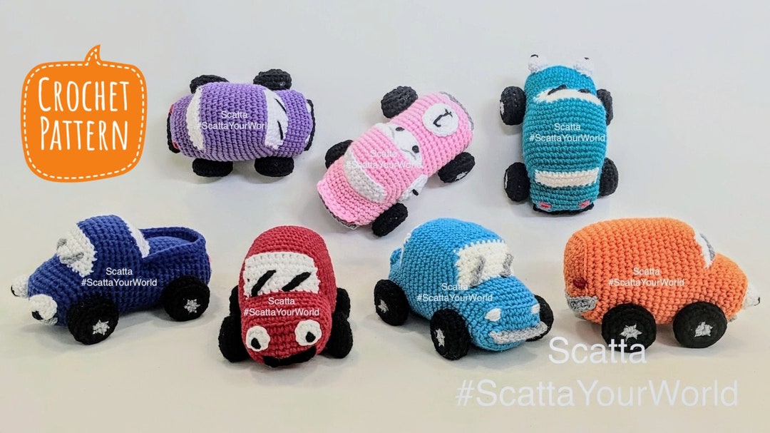 Original Crochet Pattern: Mix & Match Multi Vehicle - Car, Ute Pickup ...