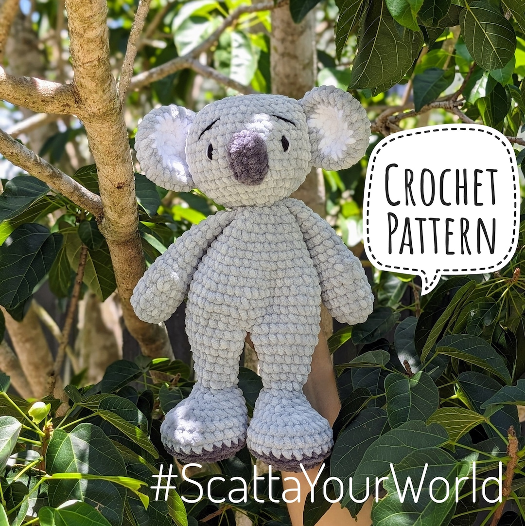 Original Crochet PDF Pattern: Aussie Koala Snuggle Bear - Australian ...