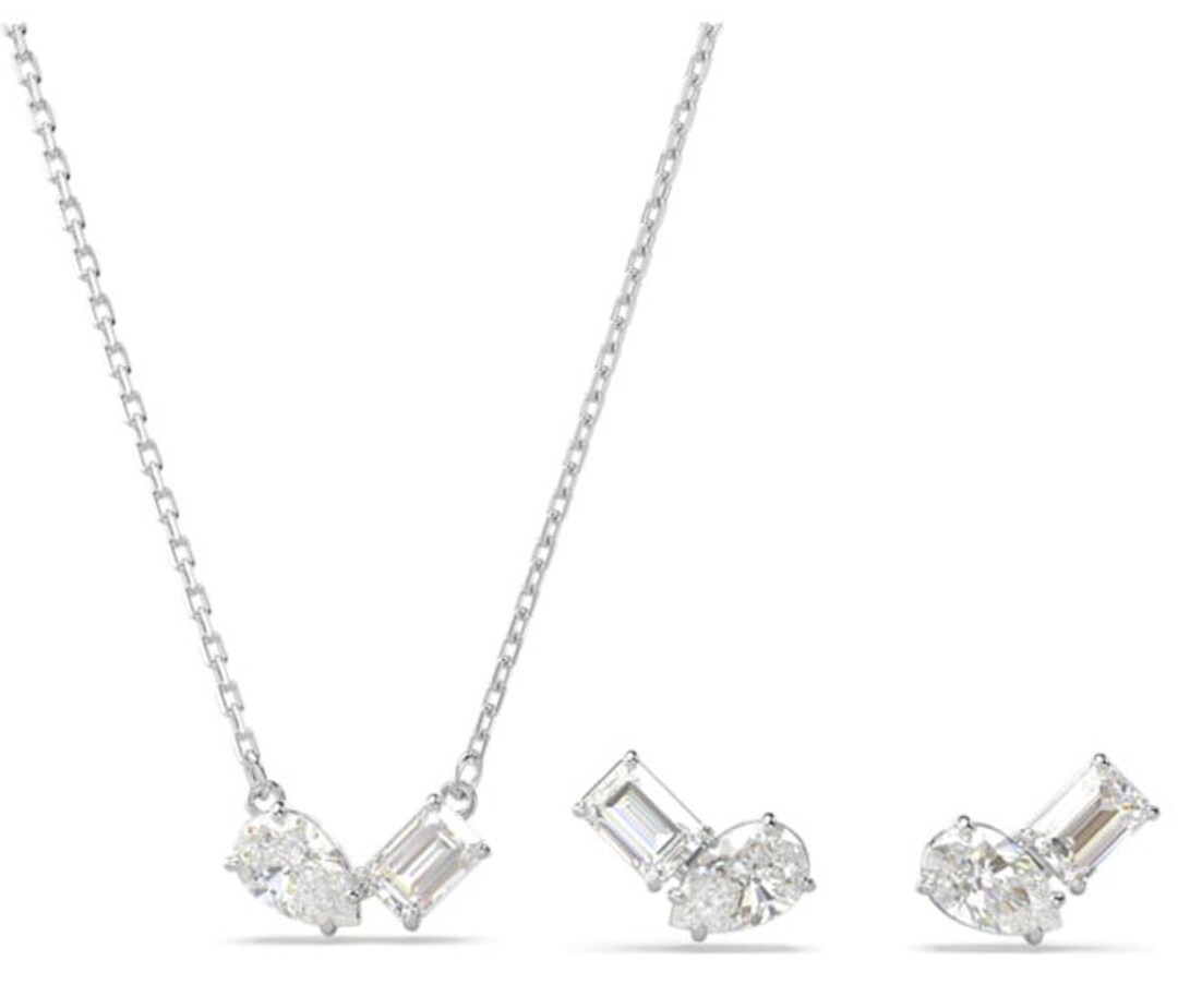 Swarovski Mesmera Set Mixed Cuts, White, Rhodium Plated. Original Swarovski Authentic - Etsy