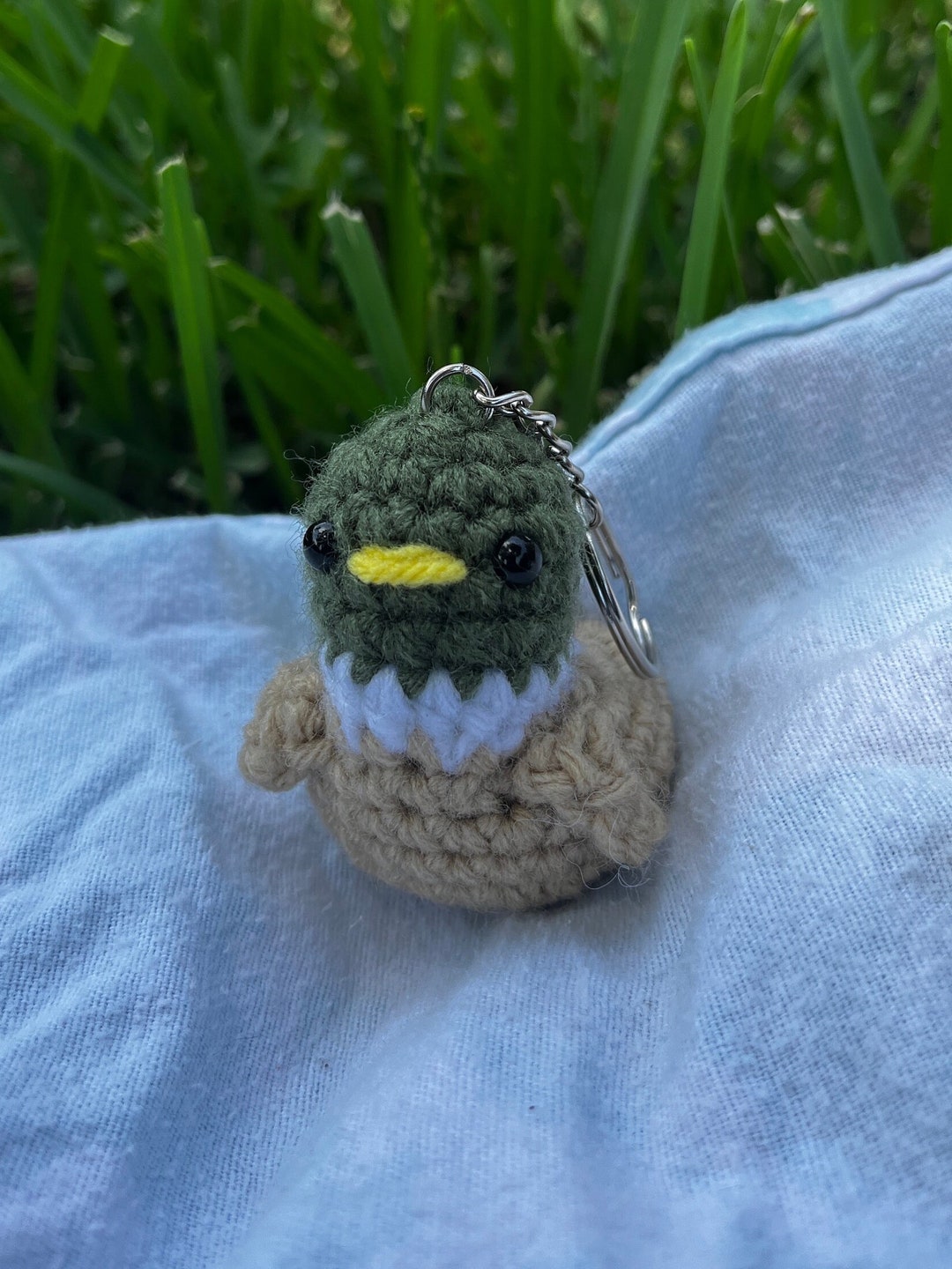 Crochet Duck Keychain - Etsy