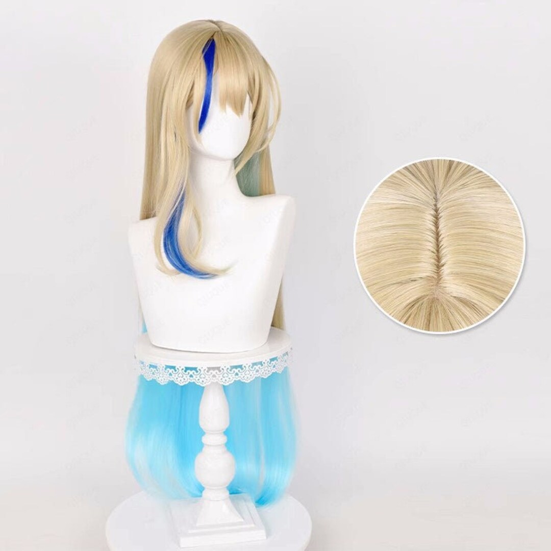 Honkai Star Rail Serval Cosplay Wig Long Flax Gold Gradient - Etsy