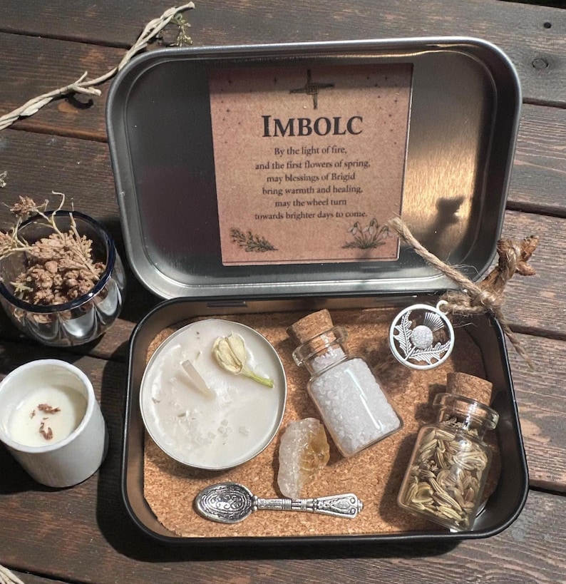 Imbolc Altar Tin: Pocket Ritual Kit - Etsy