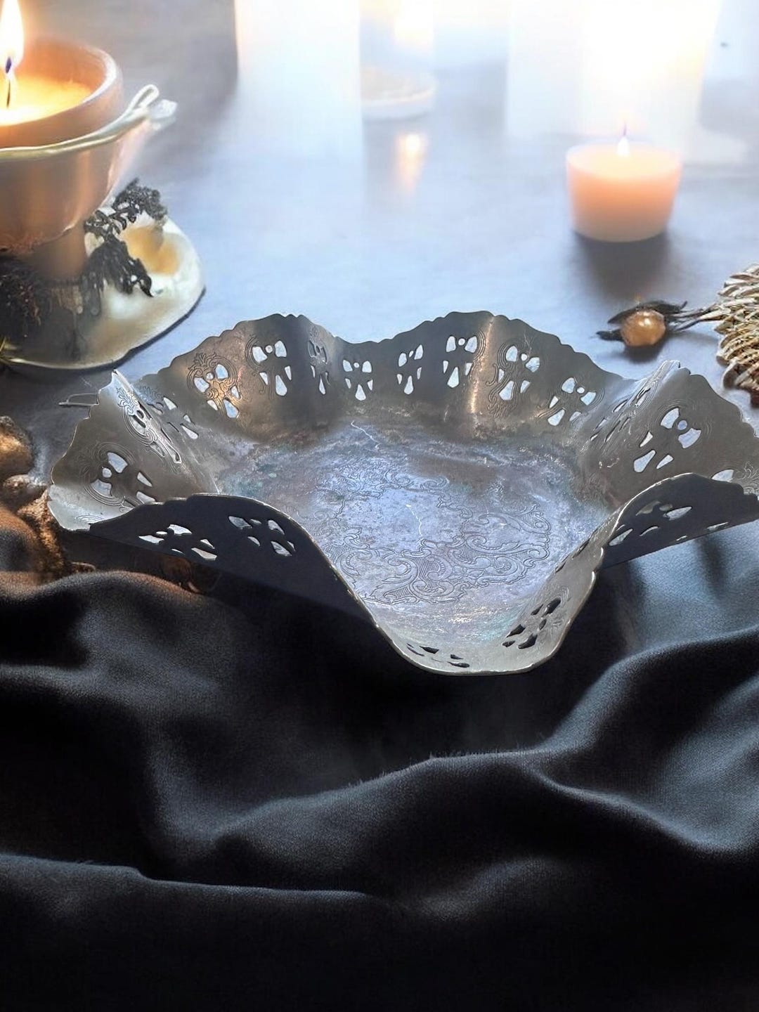 Brass Scalloped Plate - Metaphysical Items for Spellwork - Offering ...