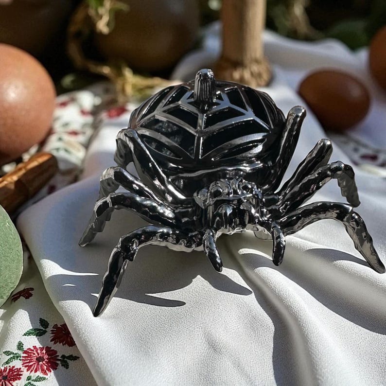 Spider Incense Burner, Halloween Décor, Incense Cones - Etsy