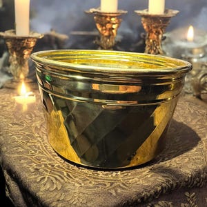 Brass Bowl Altar Apothecary Bowls, Incense Bowl, Smudging, Offering ...