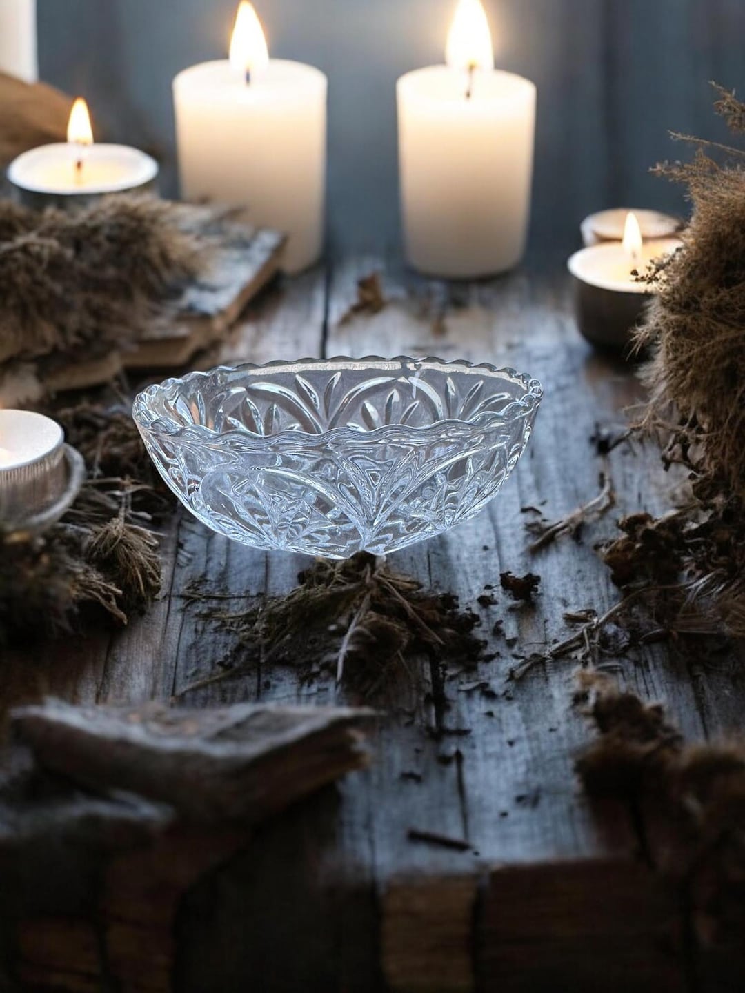 Glass Offering Bowl, Altar Dish, Wicca Pagan Spirtual Work Spellwork ...