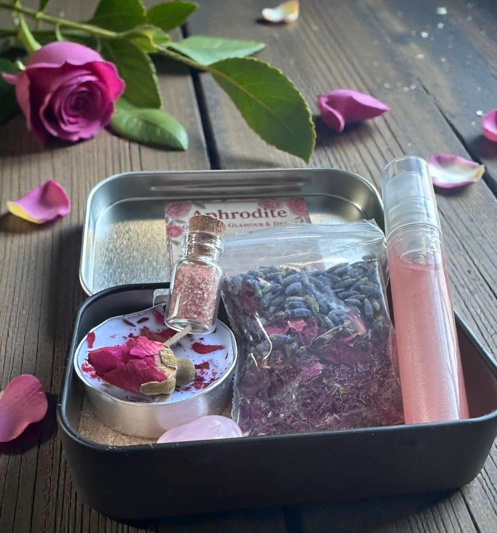 Aphrodite Altar Tin, Goddess Ritual Kit for Love & Self-worth - Etsy