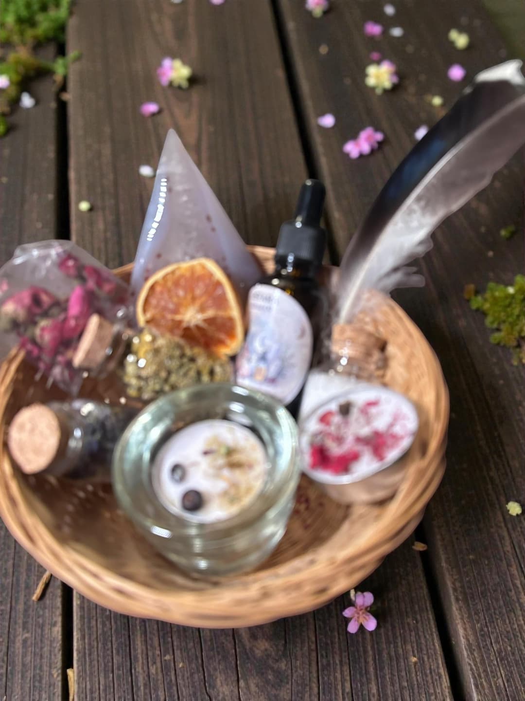 Spring Altar Basket, Ostara, Herbs Ritual Oil, Witch Gift - Etsy