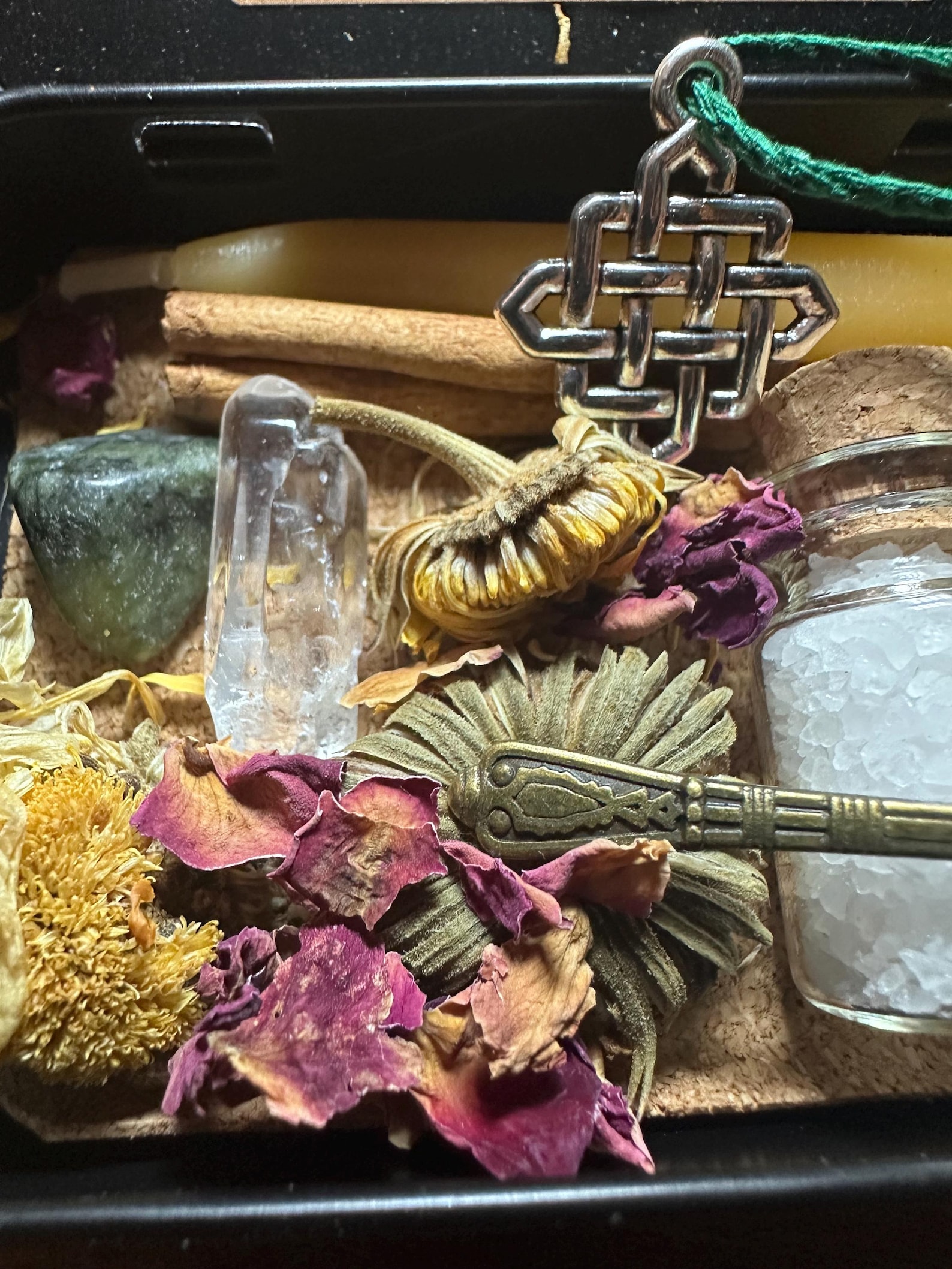 Brigid Altar Tin, Ritual Set, Beeswax Candle & Celtic Knot Charm - Etsy